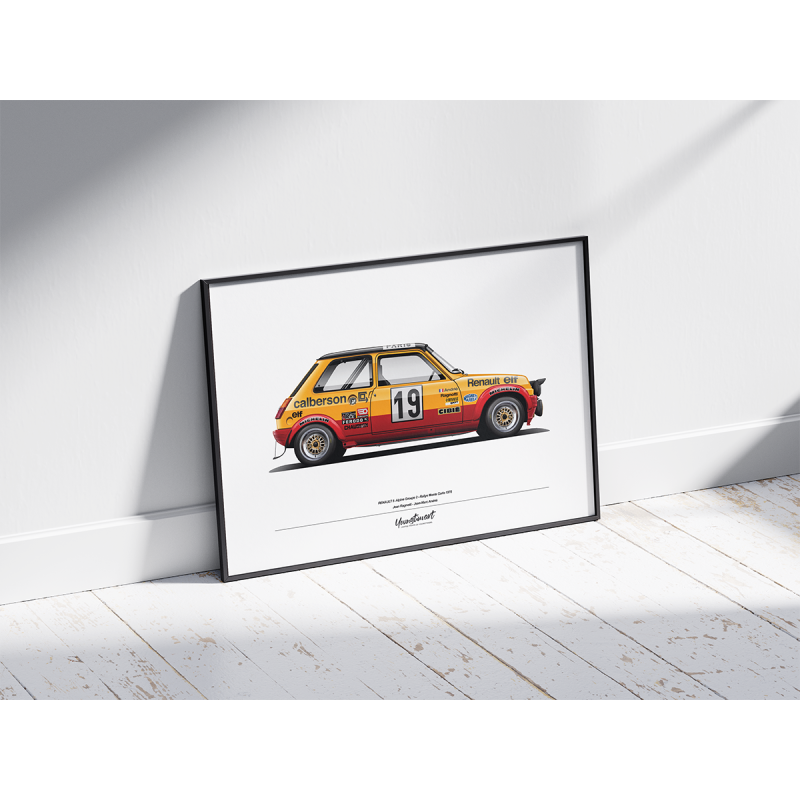 Poster Renault 5 Alpine Gr.2 - Monte Carlo Rally '78 - Limited Edition
